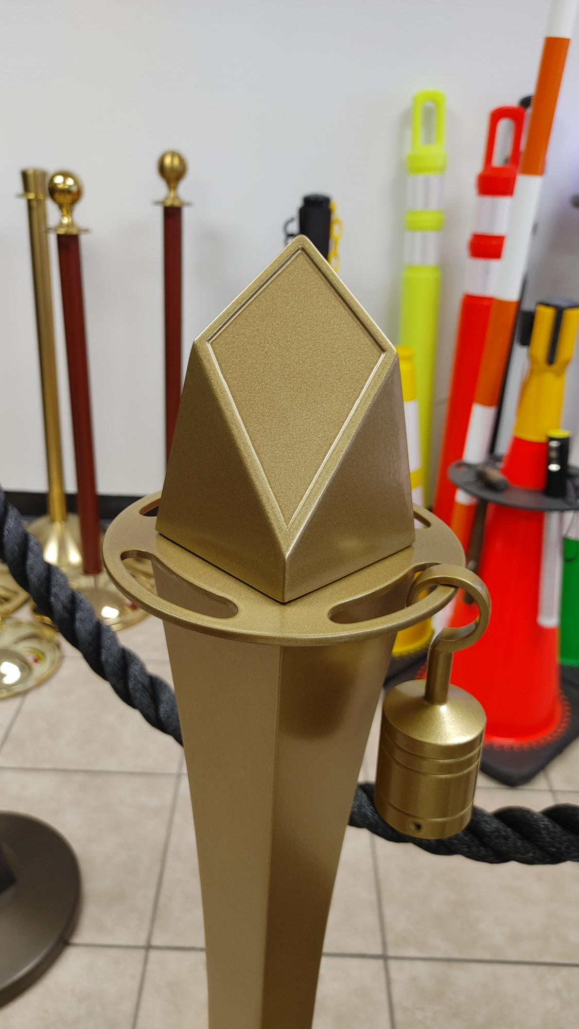 Diamond Inlay, Branding Options for Luxe Stanchions