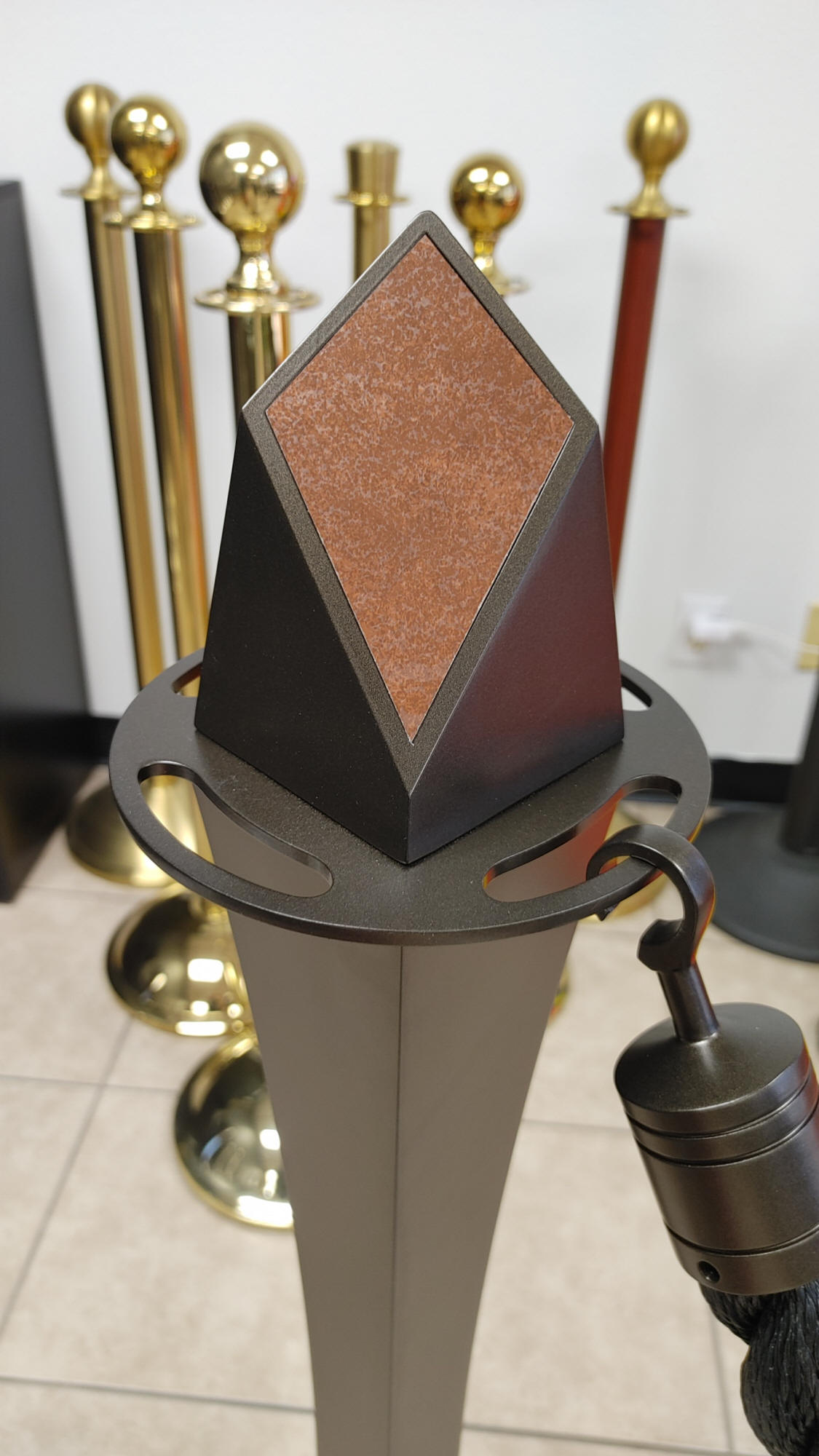 Diamond Inlay, Branding Options for Luxe Stanchions