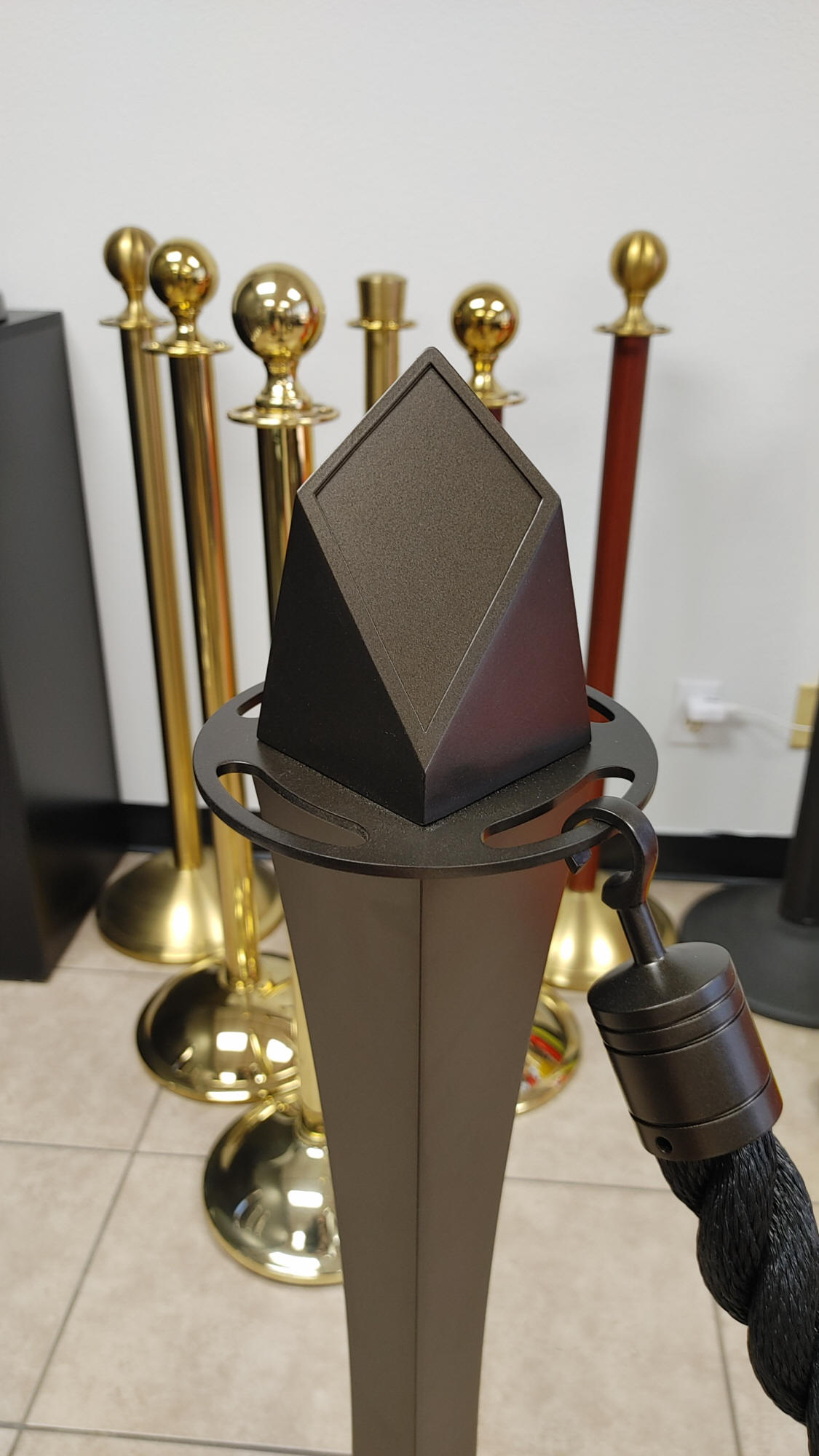 Diamond Inlay, Branding Options for Luxe Stanchions