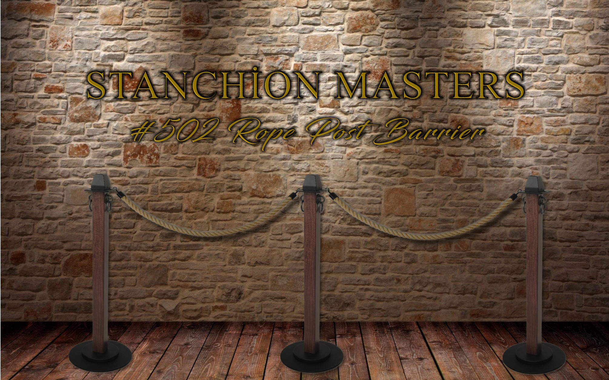 Wooden Post and Rope for Rustic Chic Design and Decor