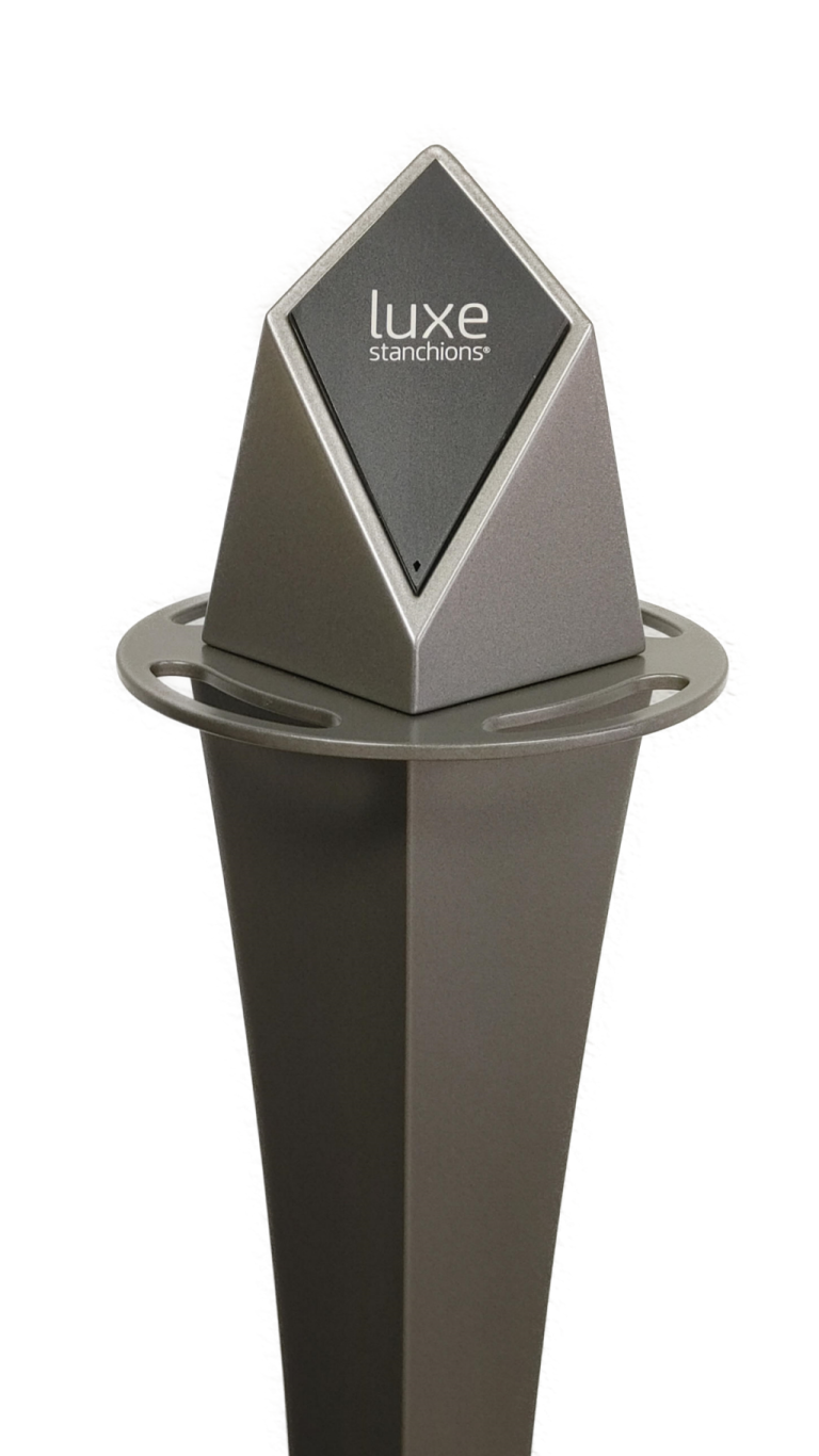 Diamond Inlay, Customization and Branding Options for Luxe Stanchions