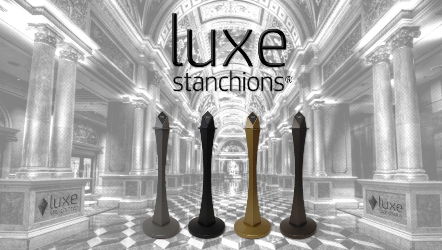Luxurious Decorative Stanchions, VIP Rope Barriers For Sale